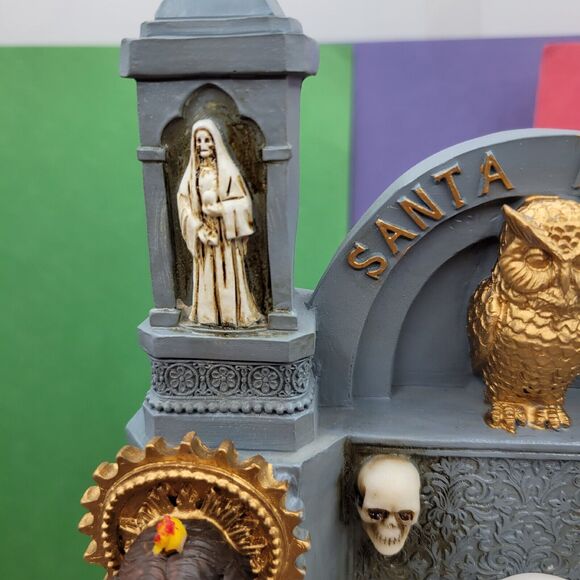 Art | Santa Muerte Statue With Jesus Malverde San Judas White Grim ...